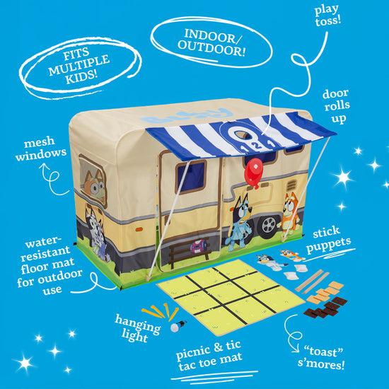 Bluey Camping Activity Fort – Happy Up Inc Toys & Games