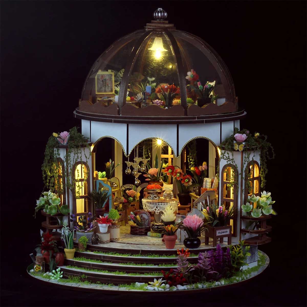 DIY Miniature House Kit - Greenhouse Oasis – Happy Up Inc Toys & Games