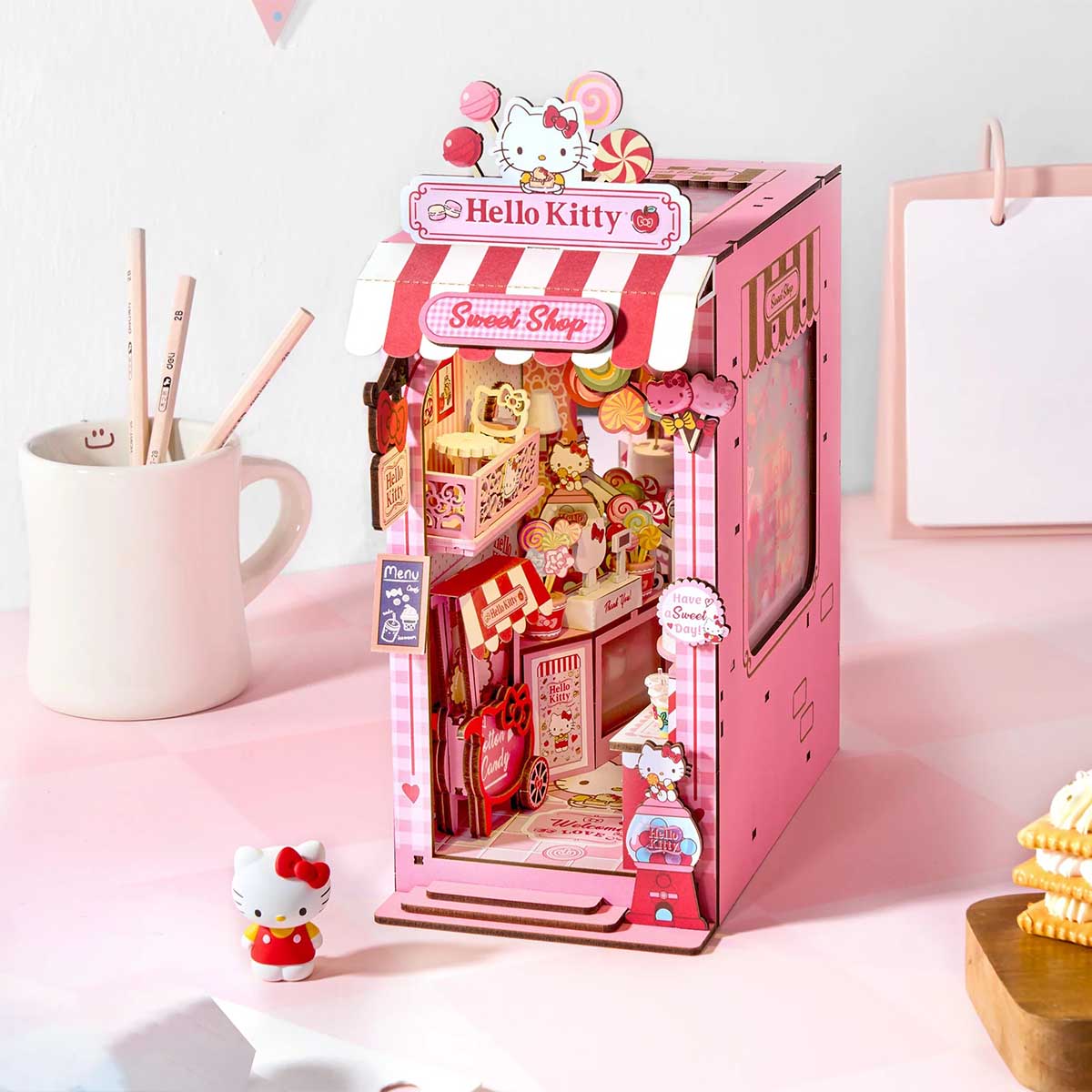 DIY Book Nook Kit - Hello Kitty Sweet Shop – Happy Up Inc Toys & Games