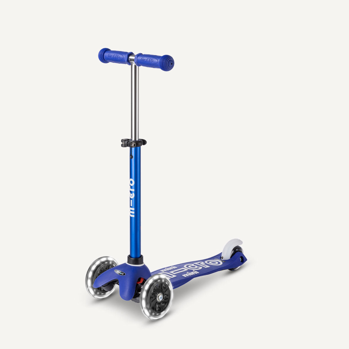 Mini Deluxe Scooter LED Wheels - Blue & White – Happy Up Inc Toys & Games