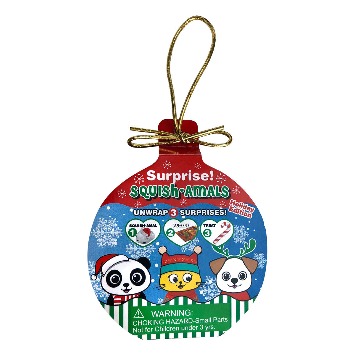 Surprise Squish-amals Holiday Ornament Edition – Happy Up Inc Toys & Games